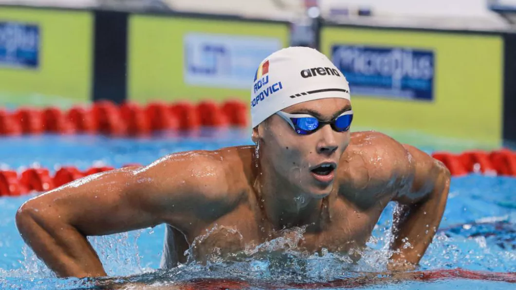 David Popovici s-a calificat în finală la 200 m liber cu cel mai bun ...