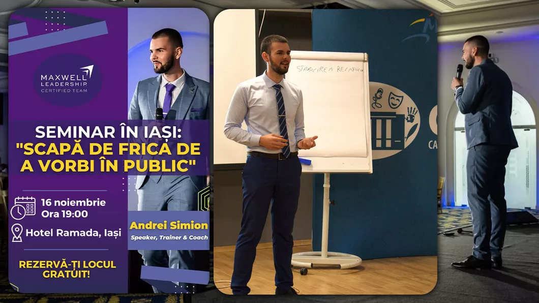 Eveniment organizat la Iași pentru eliminarea fricii de a vorbi în pu