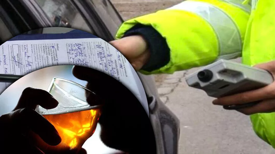 Beat la volan, după o vizită la bunici! Șoferul consumase doi litri