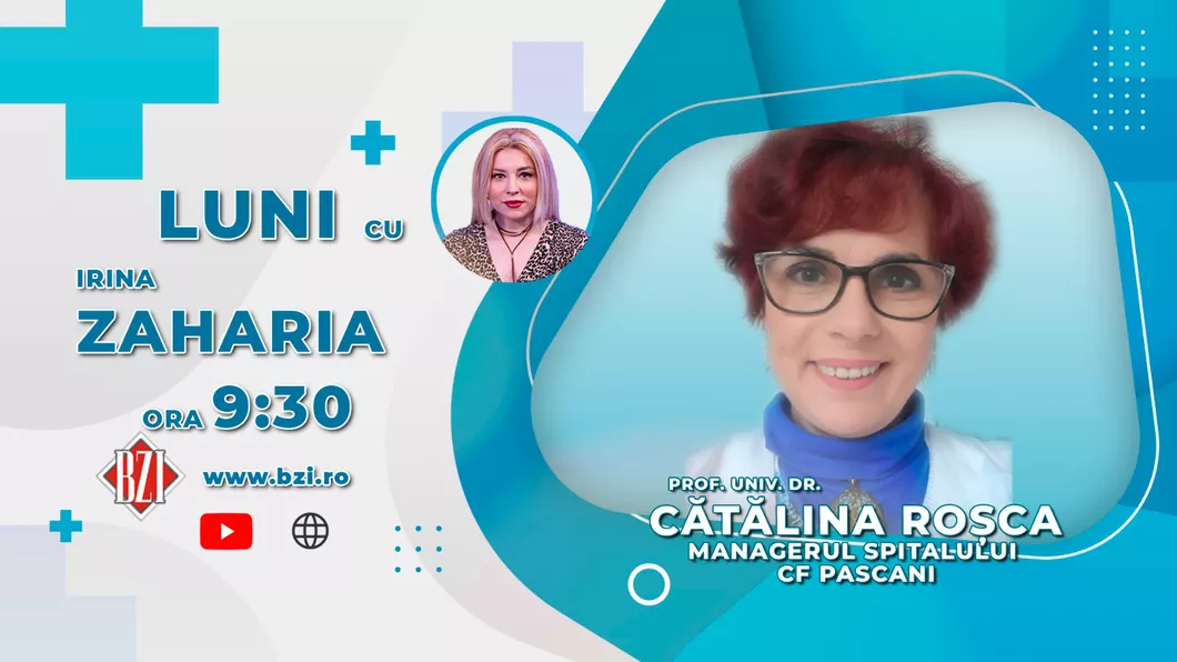 Prof.dr. Cătălina Roșca, managerul Spitalului CF Pașcani, discută în ...