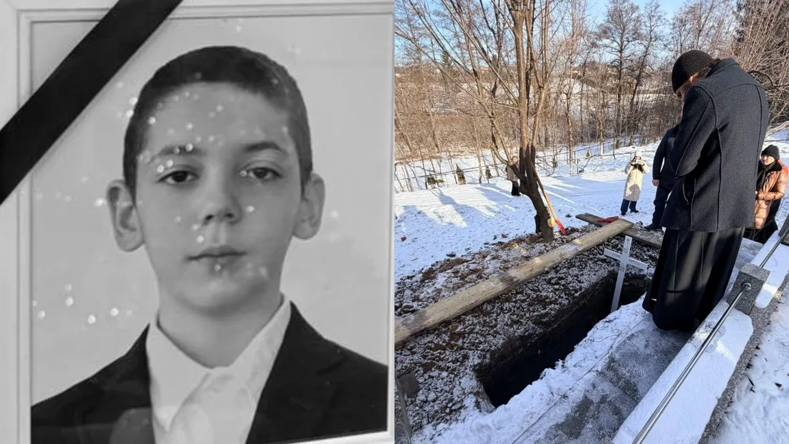 Durere fără margini la înmormântarea lui Matei, adolescentul mort în ...