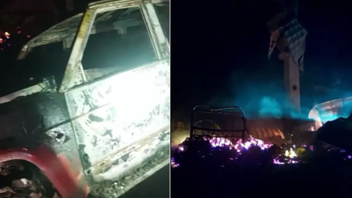 Situație bizară în Maramureș: Cabană și mașini incendiate, paznic ...