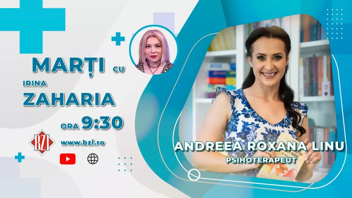 LIVE VIDEO - Andreea Roxana Linu, psihoterapeut, discută în emisiunea ...