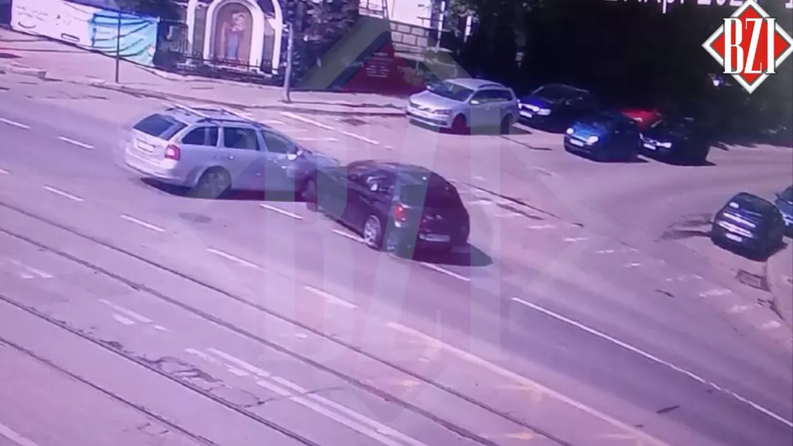 Accidentul din CUG a fost surprins de camerele de supraveghere! Iată ...