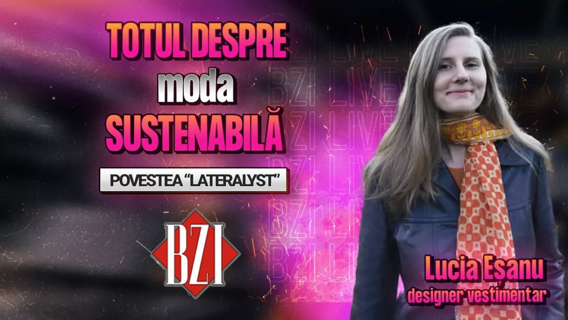 LIVE VIDEO - Totul despre moda sustenabilă! Lucia Eșanu, designer vestimentar, într-un interviu ...