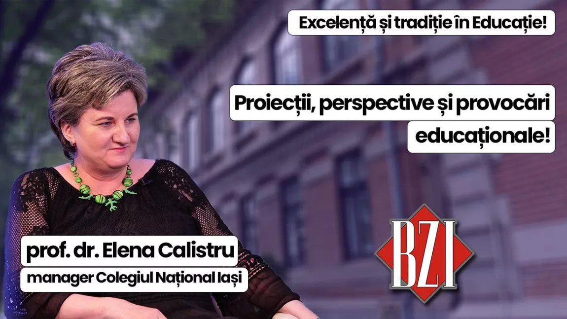 Top educațional! Prof. dr. Elena Calistru, manager al istoricului Colegiu Național, invitat ...