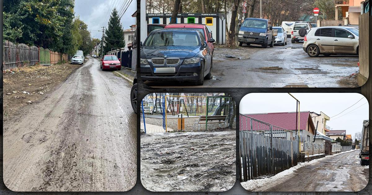 Străzi pline de noroi și gropi, aproape de centrul Iașului!