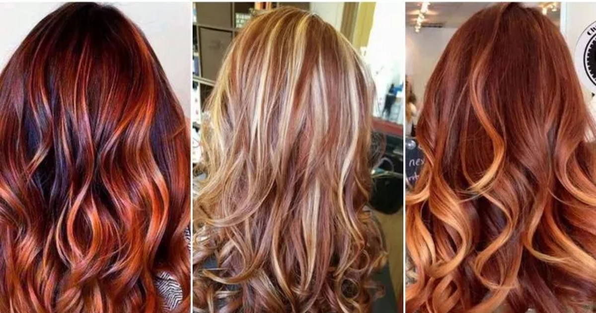 Păr vopsit roșcat cu șuvițe. Trucuri de înfrumusețare care te vor ajuta ...