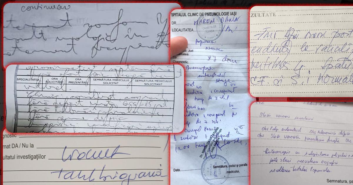 Scrisul indescifrabil al medicilor din Iași pune viața pacienților