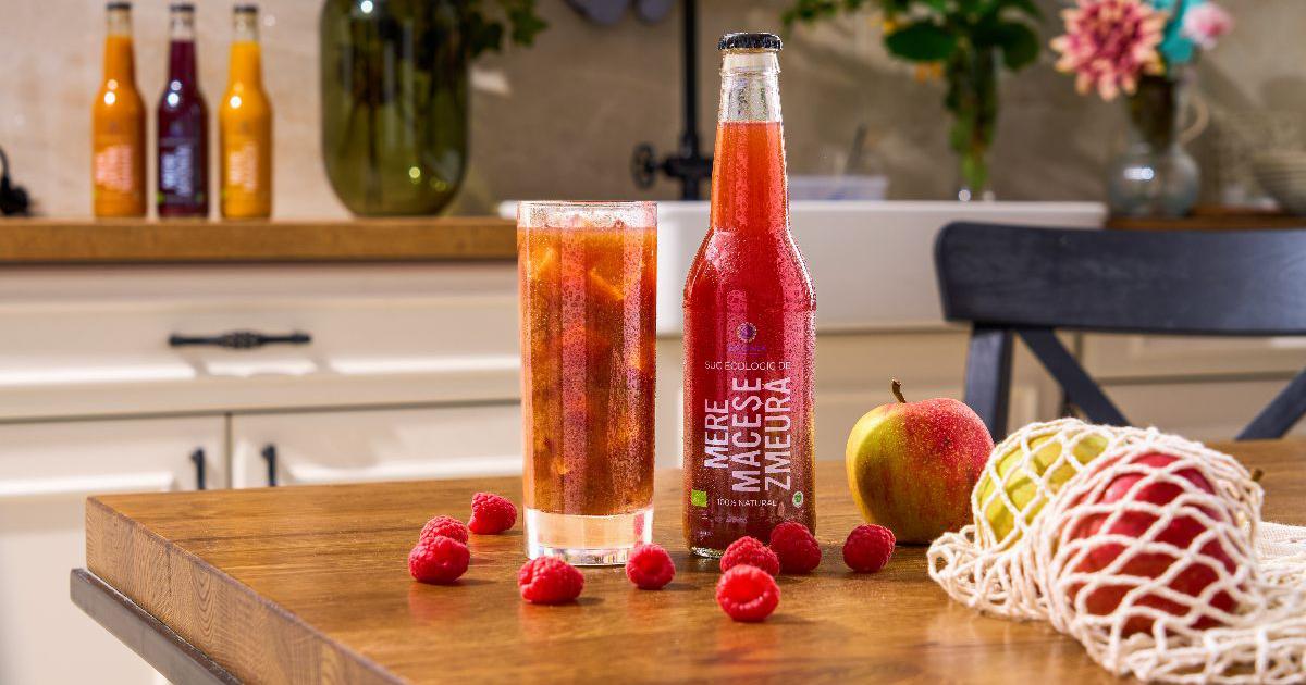 MERE+MĂCEȘE+ZMEURĂ - combinația perfectă de suc natural pentru vară ...