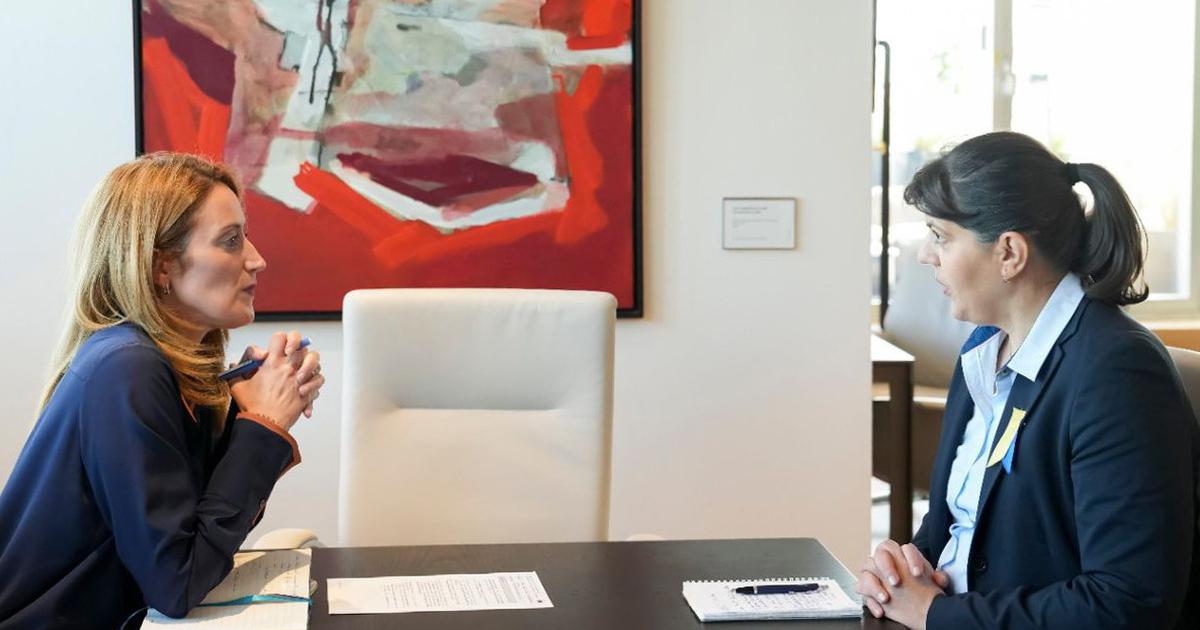 Preşedinta Parlamentului European, Roberta Metsola, a semnat un acord ...