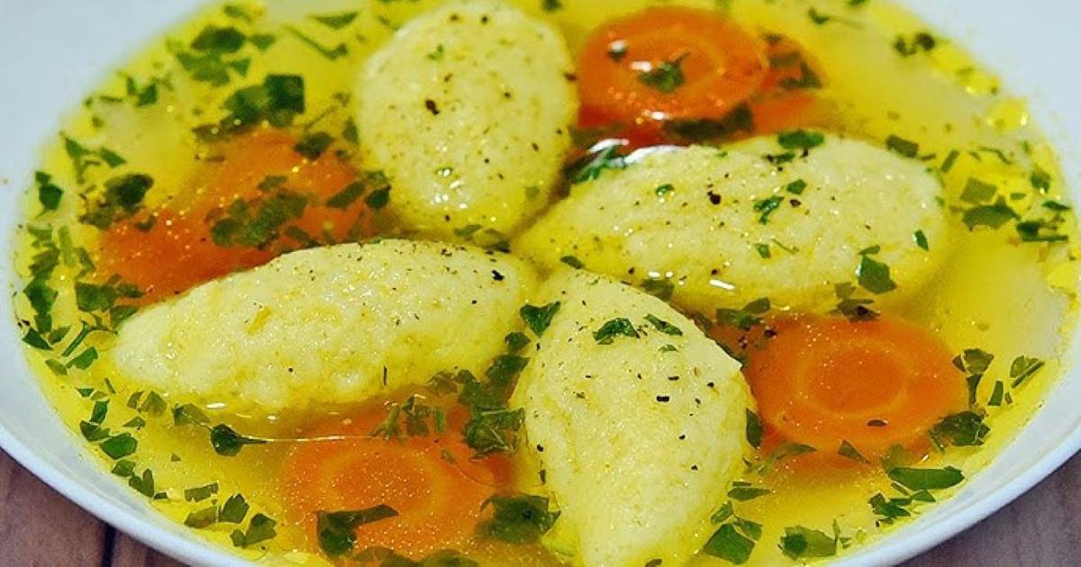 Rețetă de găluște supă. O masă sățioasă și delicioasă