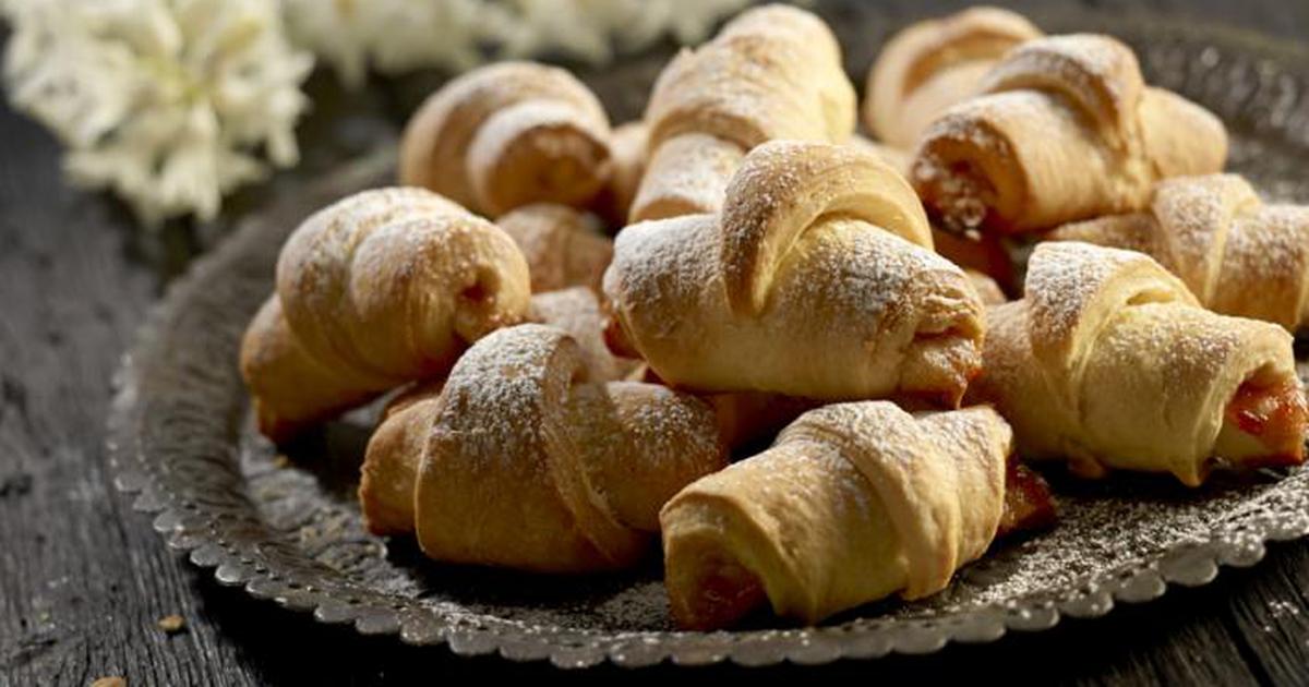 Cornulețe cu rahat turcesc, de post! Rețeta ca la bunica la țară!