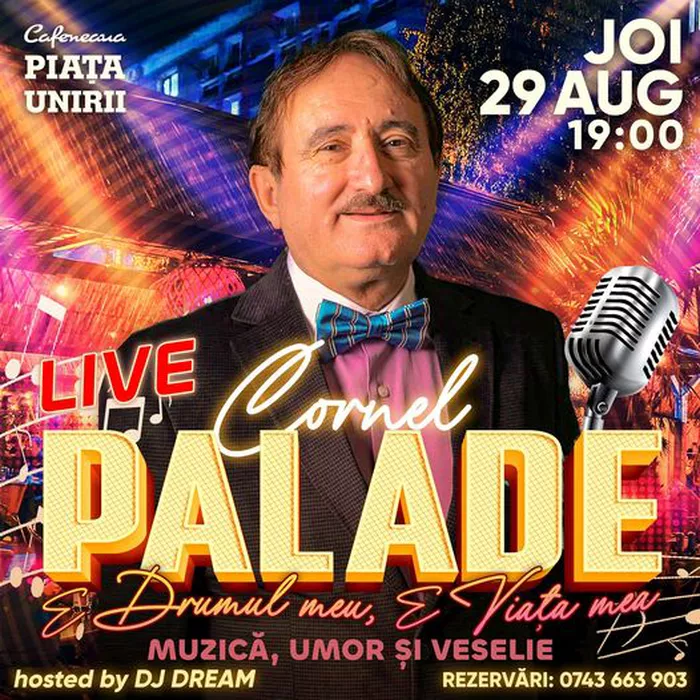 Cornel Palade vine pentru prima dată la Iași. Artistul va ține un ...